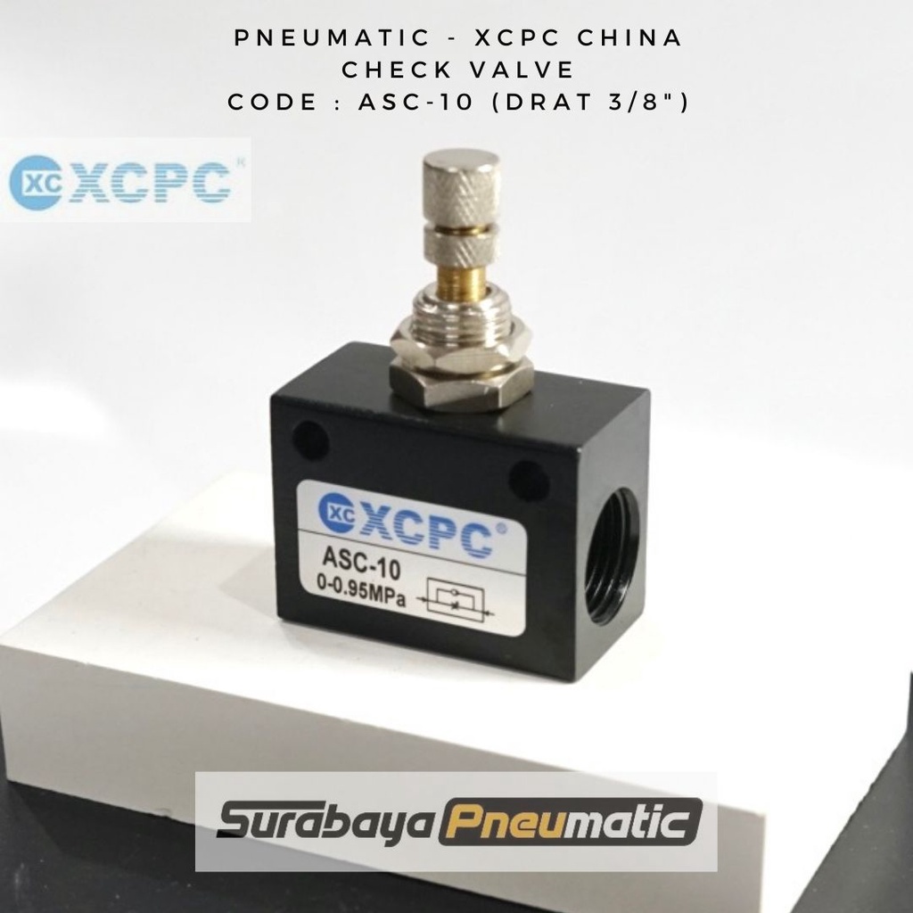 Jual Flow Control Pneumatic / Check Valve - ASC-10 (Drat 3/8") - XCPC ...