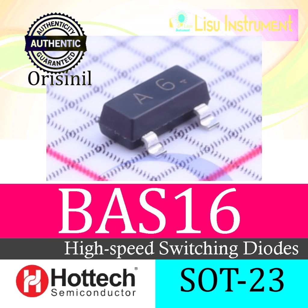 Jual BAS16 A6 Switching Diode SOT-23 Hottech Original | Shopee Indonesia