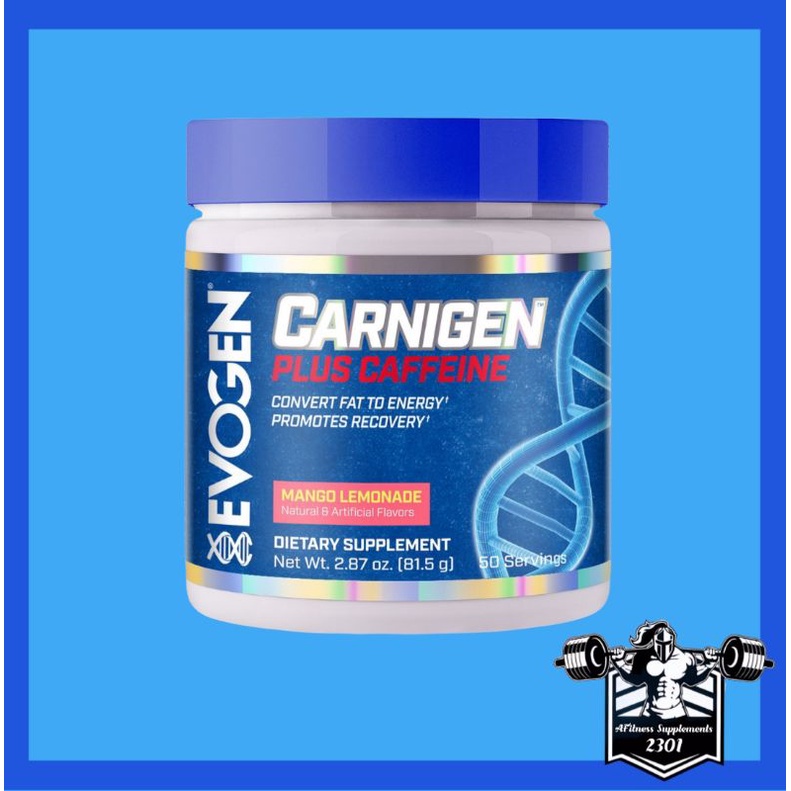 Jual EVOGEN CARNIGEN PLUS CAFEIN 50 Serv Serving Fatburner Stimulant ...