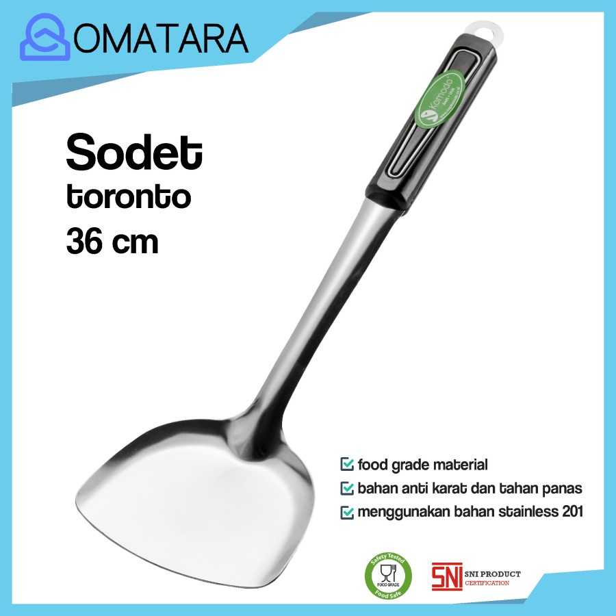 Jual SPATULA SUTIL STAINLESS STEEL SODET MASAK ANTI PANAS UKURAN 36 CM ...