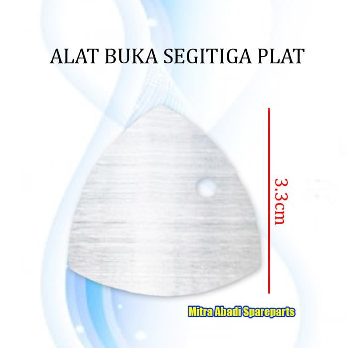 Jual Alat Buka Segitiga/Opening Tools Rounded Triangle Plat Besi 3.3 cm ...