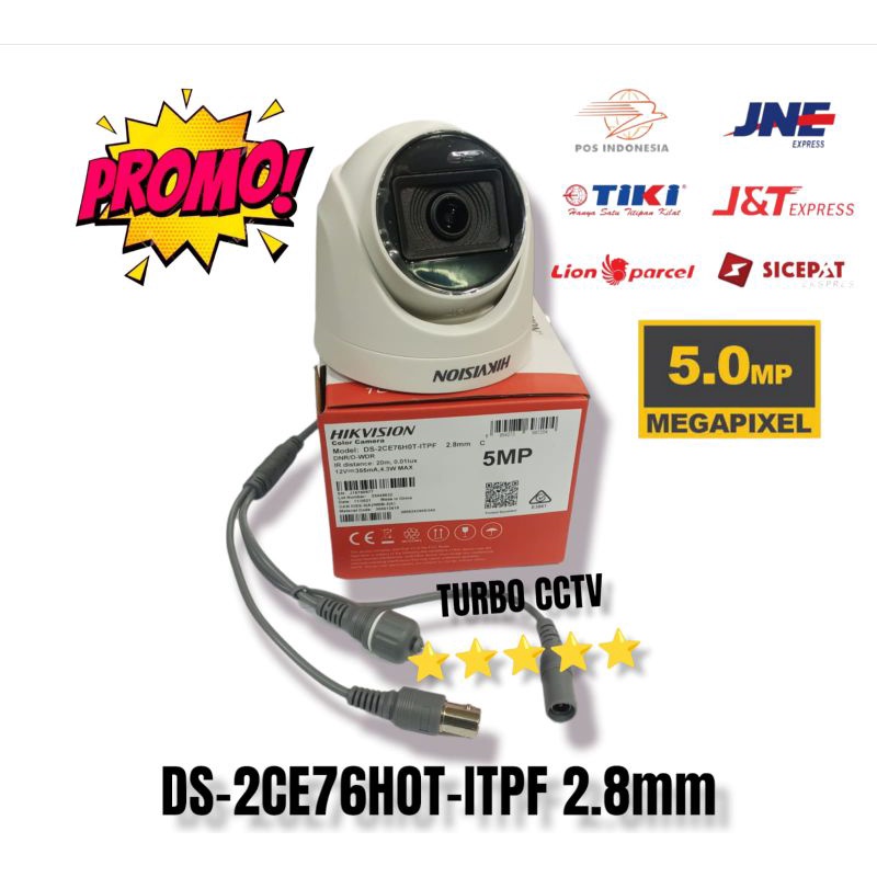 Jual Hikvision indoor DS 2CE76HOT ITPF 5MP garansi resmi Hikvision | Shopee Indonesia