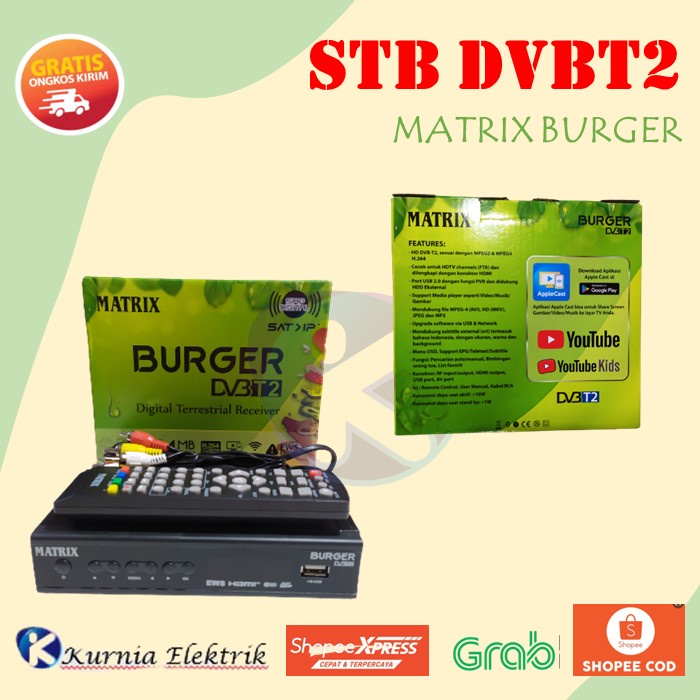 Jual Set Top Box Matrix Burger Peka Sinyal Bergaransi | Shopee Indonesia
