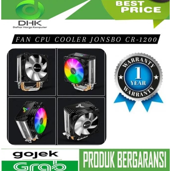 Jual CPU Cooler JONSBO CR1200 RGB Cooling Fan | Shopee Indonesia