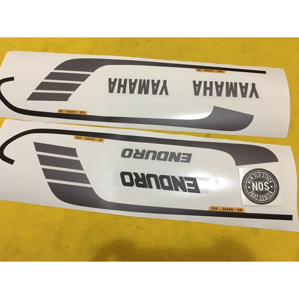 Jual STRIPING STICKER YAMAHA DT100 DT 100 ABU ABU HITAM CUSTOM COPY ...