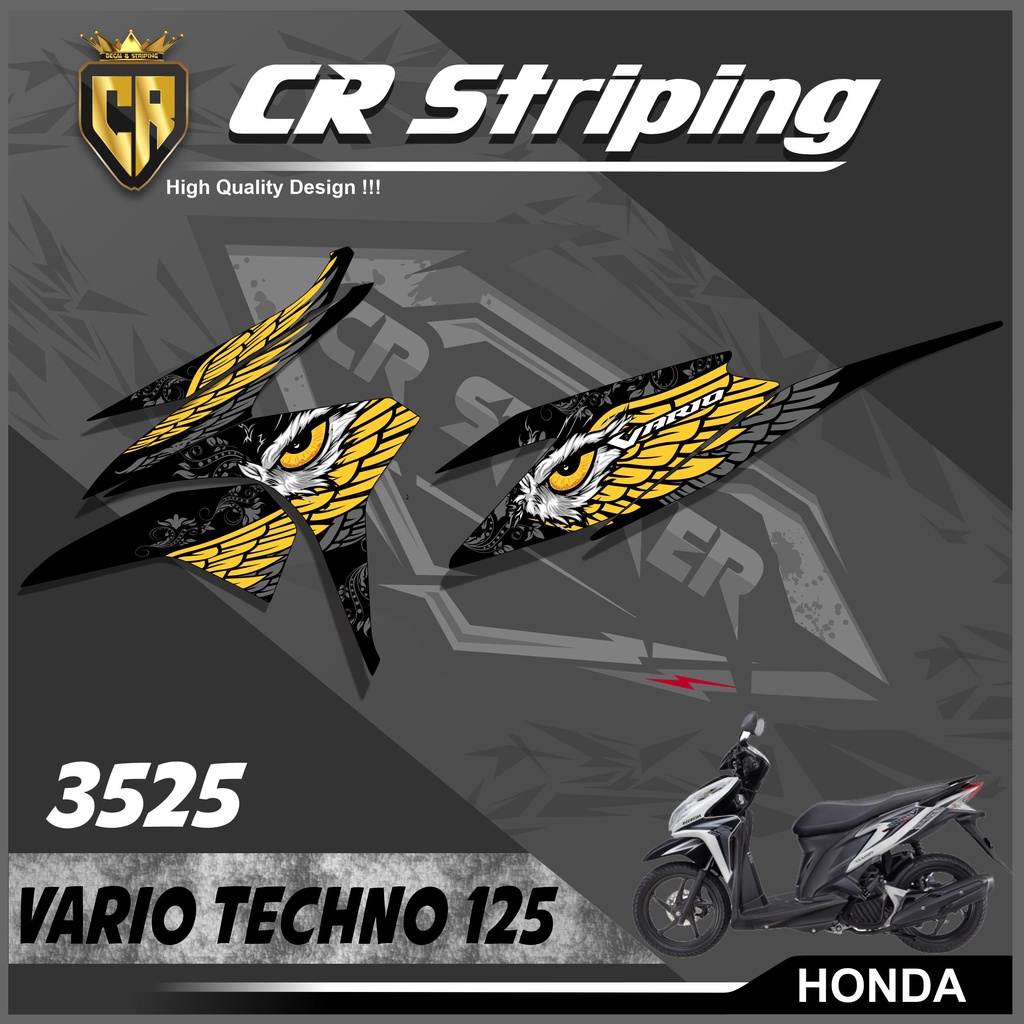 Jual Sticker Striping Lis Vario 125 Techno 2012-2014 Variasi Desain ...