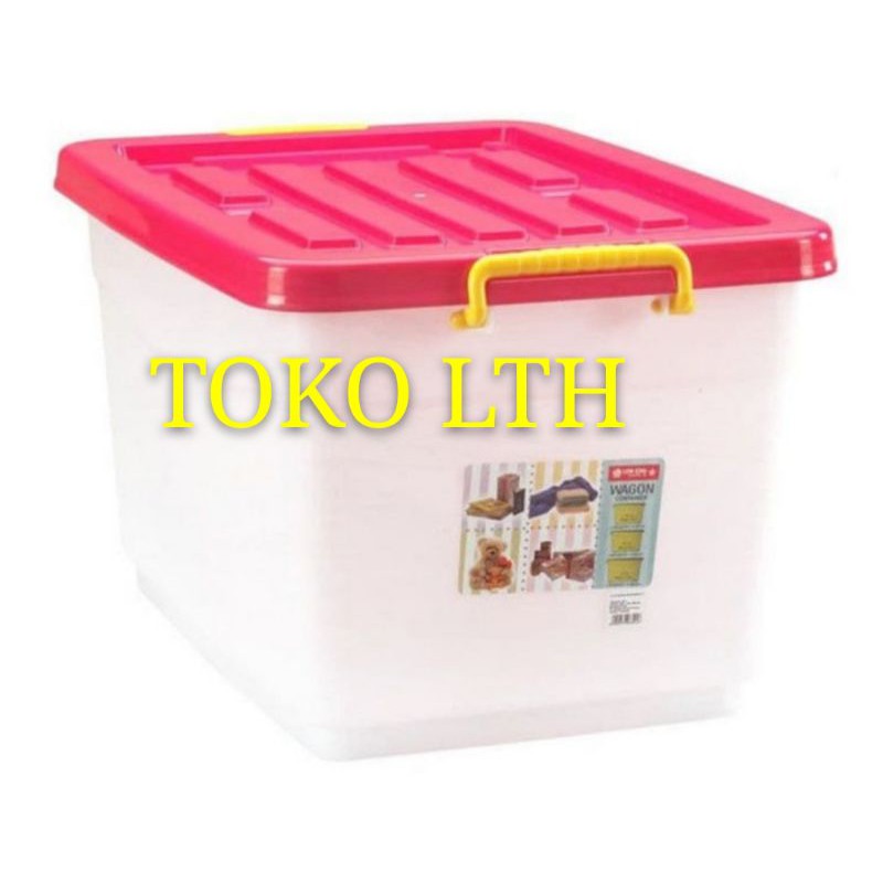 Jual CONTAINER BOX 50 LITER / KOTAK WAGON CONTAINER RODA 50 LITER VC15 ...