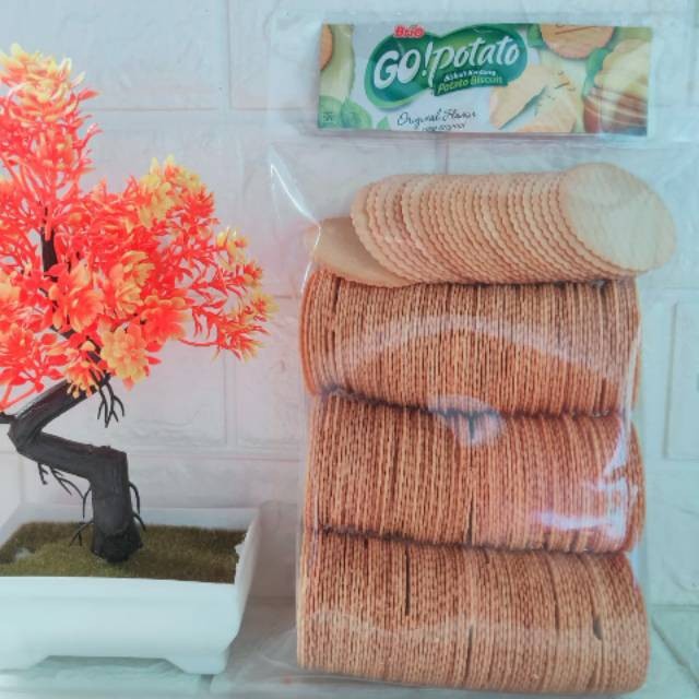 Jual Go! Potato Biskuit Kentang Kiloan Asli 300gr 200gr / Snack Kiloan ...