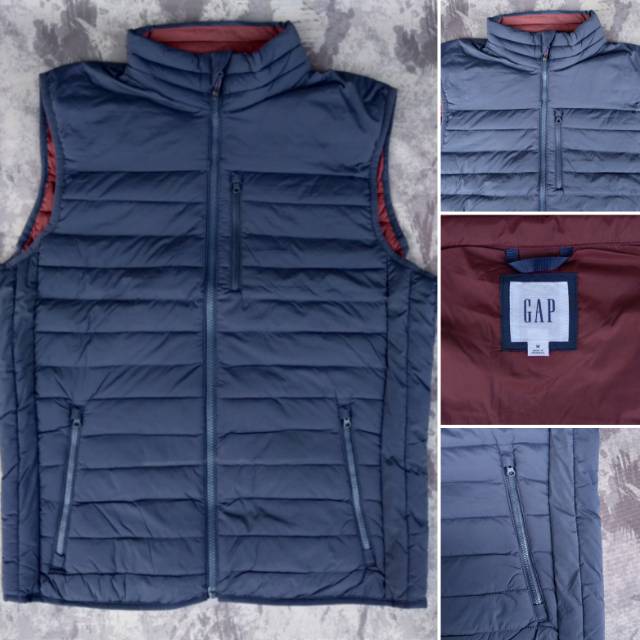 Jual Jaket Vest Gap Lightweight Puffer Original | Shopee Indonesia