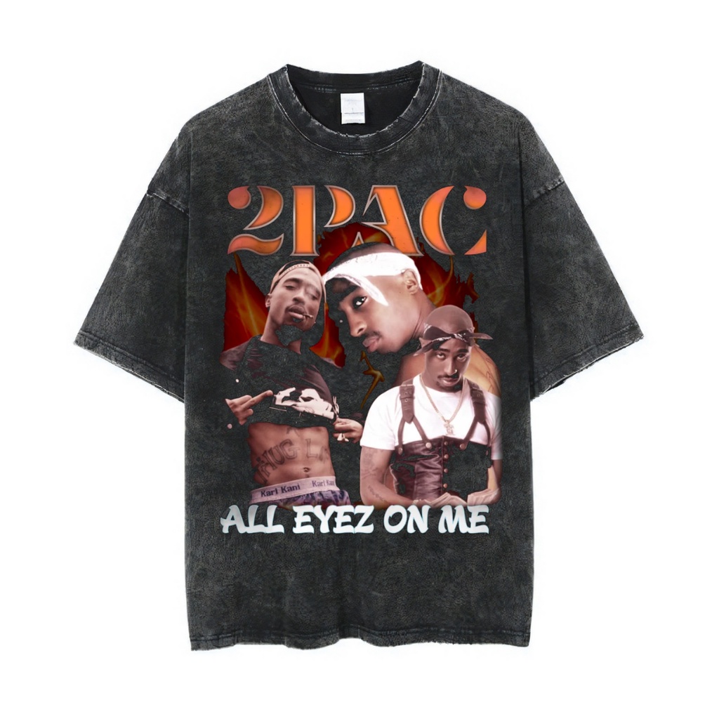 Jual Psycho Crucify "2Pac All Eyez On Me" Oversized T-Shirt | Stone ...