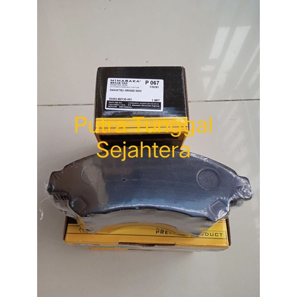 Jual Brake Pad Kampas Rem Depan GrandMax Luxio 04465-BZ130 P067 MIMASAKA | Shopee Indonesia