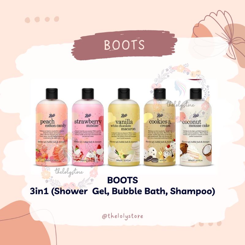 Jual BOOTS Shower Gel, Bubble Bath, Shampoo | Shopee Indonesia