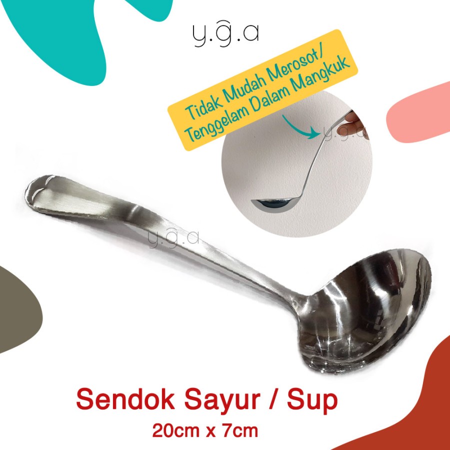 Jual Sendok Sayur Sup Stainless Steel / Centong Sayur / Sendok Kuah ...