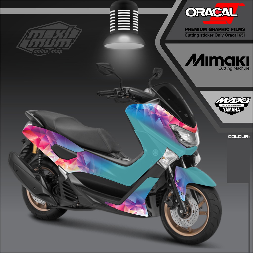 Jual DECAL YAMAHA NMAX FULL BODY BIRU MUDA | Shopee Indonesia