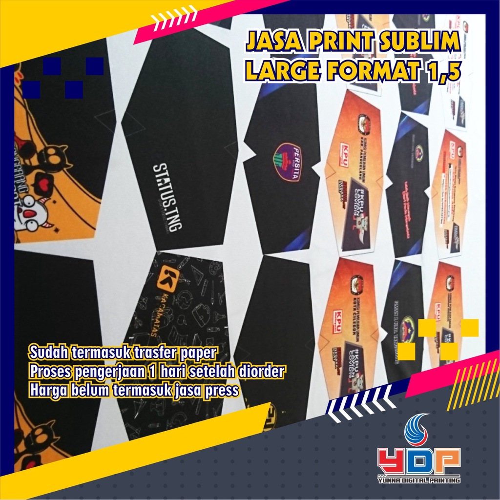 Jual Jasa print sublim large format 1,5 | Shopee Indonesia