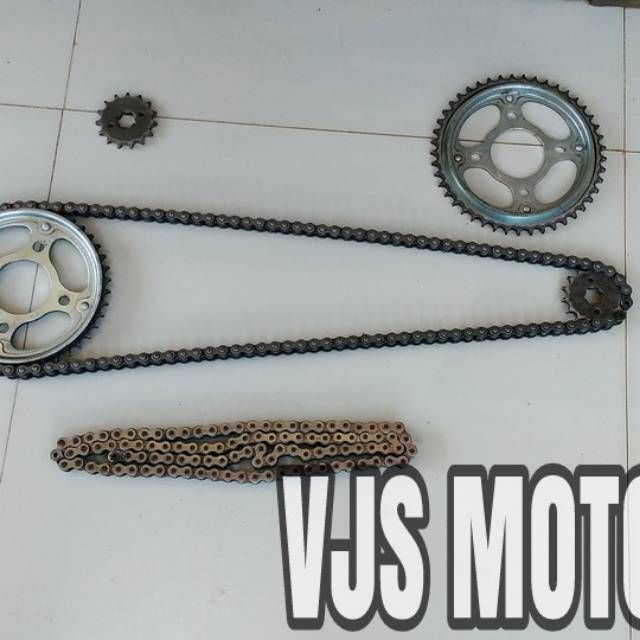 Jual Gear gir depan blakang dan rante GL PRO PNP MEGAPRO ORI ASLI HONDA ...