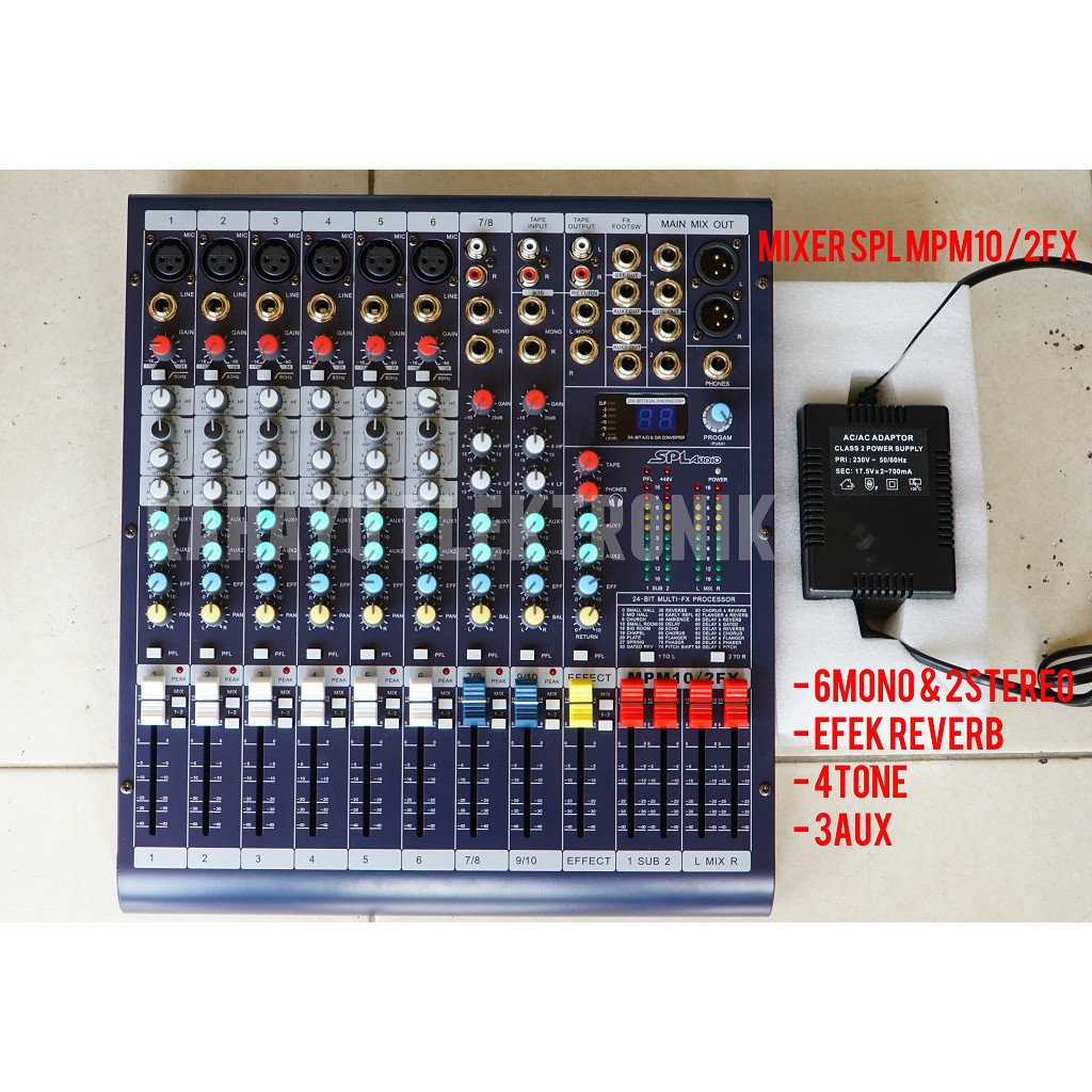 Jual MIXER SPL AUDIO MPM 10/2FX | Shopee Indonesia