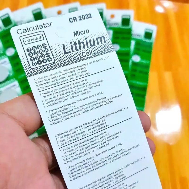 Jual Baterai CR 2032 - Baterai Kalkulator Cmos Cpu | Shopee Indonesia