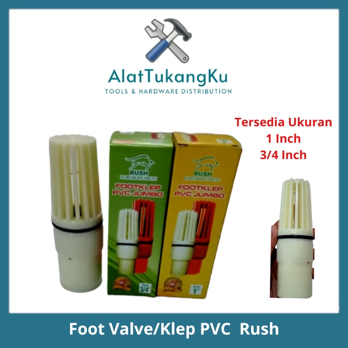 Jual Foot Klep PVC Jumbo 1" 1/2" 3/4"/Klep Sumur / Tusen Klep Saringan ...