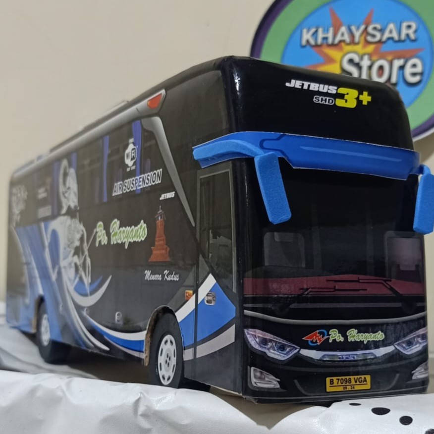 Jual miniatur bus bis mainan bus bis shd haryanto jb3+ (BIRU) | Shopee ...