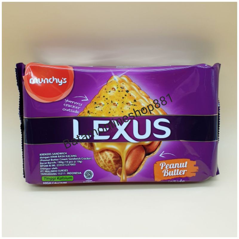 Jual Munchys Lexus Peanut Sandwich 190g | Shopee Indonesia