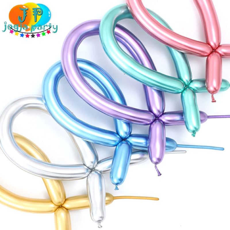 Jual balon cacing CROME/balon twist balon pentil chrome balon pentil ...
