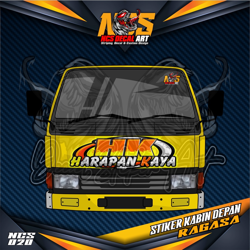 Jual Stiker Kabin Depan Truk Umplung,ragasa,canter Sticker Depan All ...