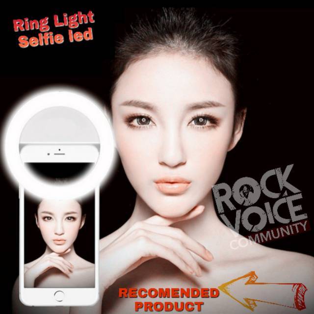 Jual Ring Light selfie led bulat untuk camera hp flash | Shopee Indonesia