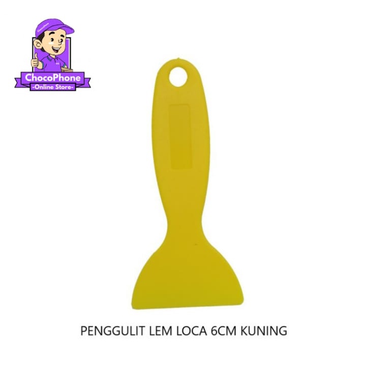 Jual SKRAP PLASTIK PENGULIT LEM LOCA UV 6CM KUNING | Shopee Indonesia