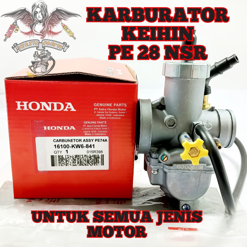 Jual KARBURATOR CARBURATOR KEIHIN HONDA KW6 MOTOR PE 28 NSR KUALITAS ASLI ORIGINAL HONDA AHM ...