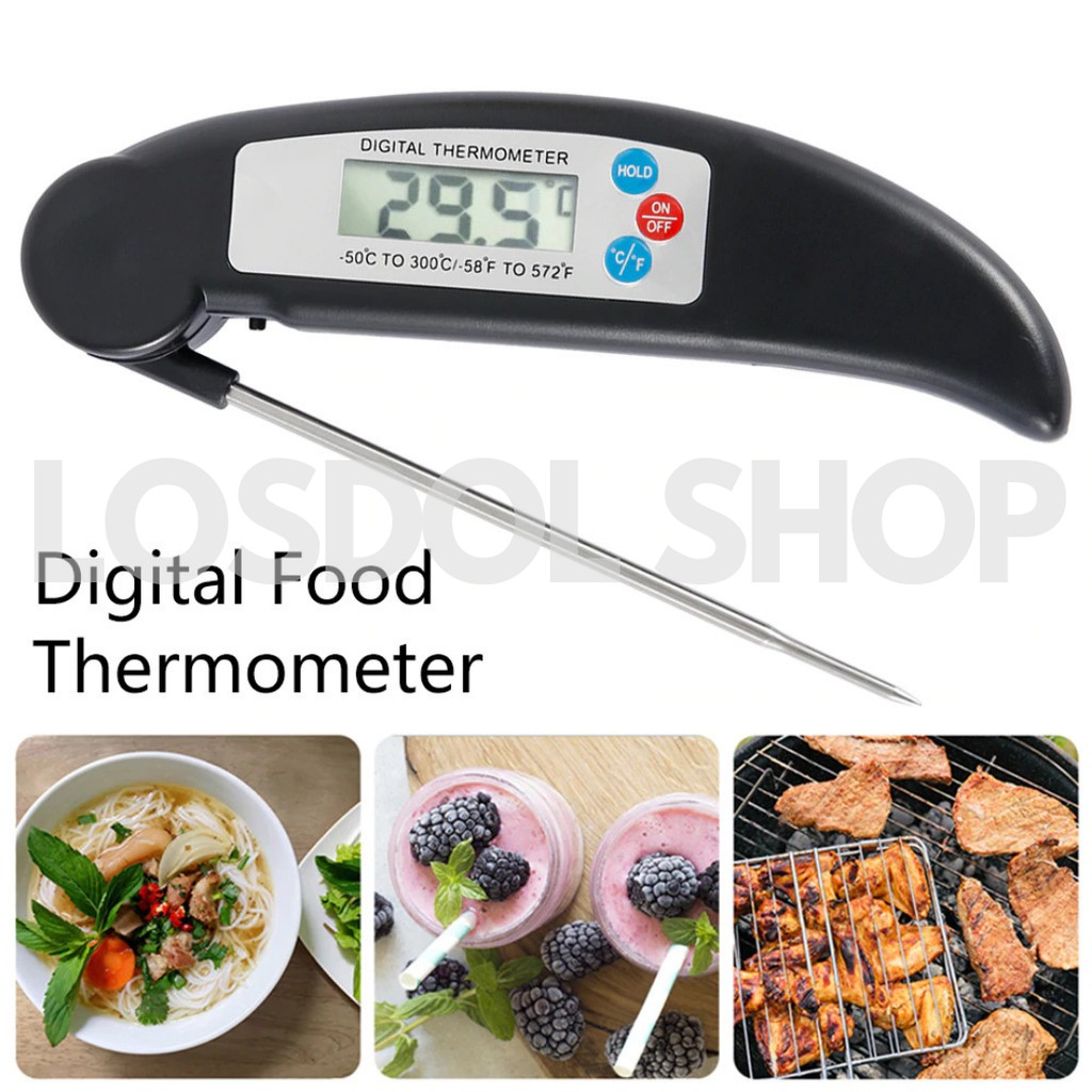 Jual Anpro Digital Food Thermometer Meat BBQ Foldable Probe ...