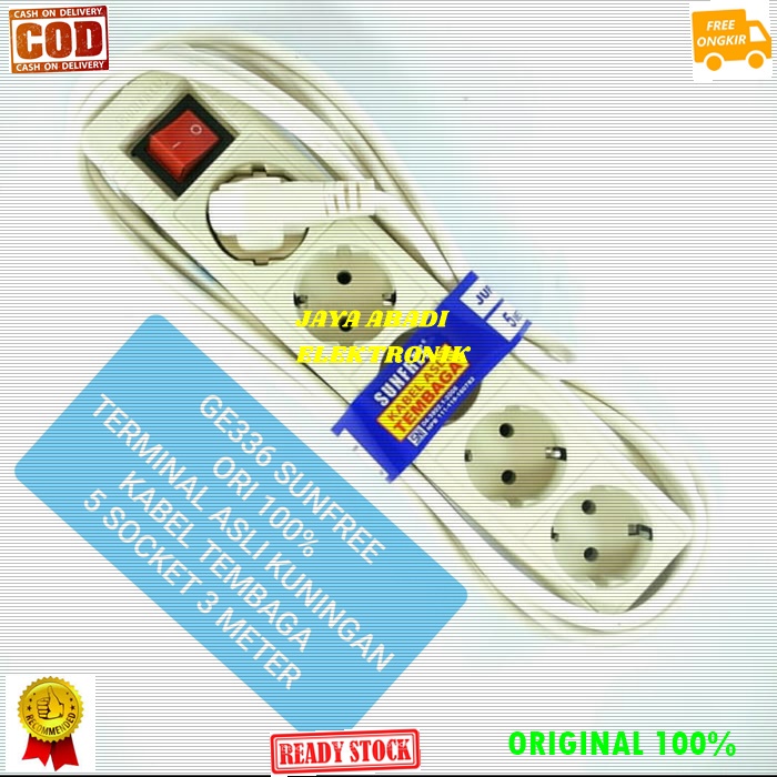 Jual G336 ORIGINAL TERMINAL 5 LUBANG SOCKET 3 METER ON OFF COLOKAN ...