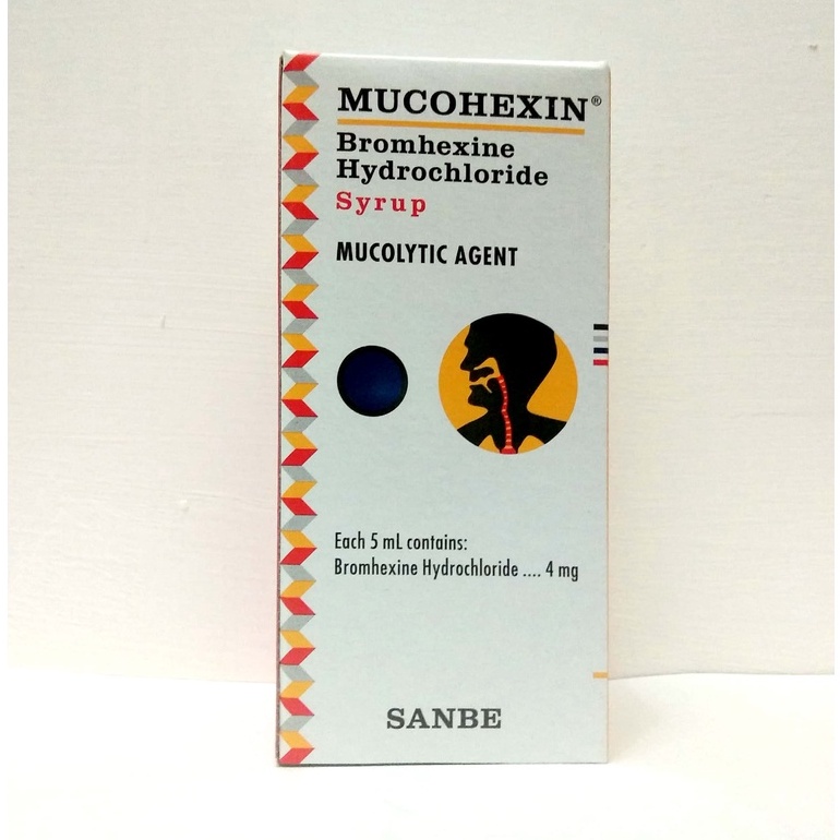 Jual MUCOHEXIN SIRUP/120ML/OBAT BATUK BERDAHAK/Melegakan Tenggorokan ...