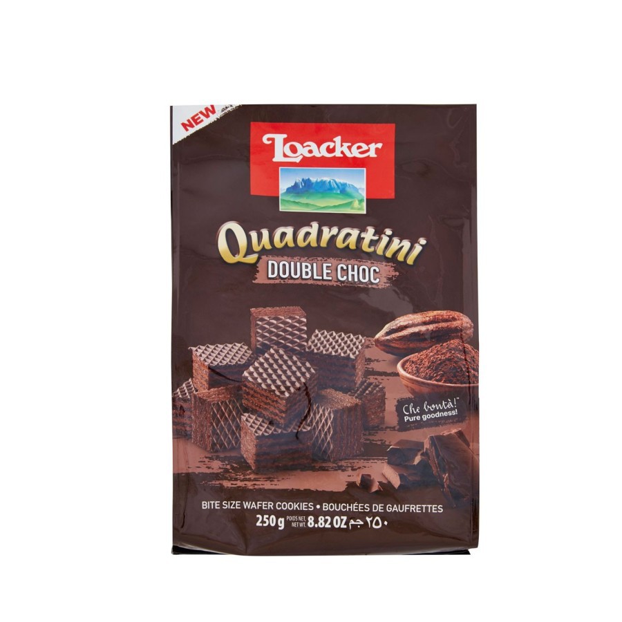Jual Loacker Quadratini Double Chocolate [250 gr] | Shopee Indonesia