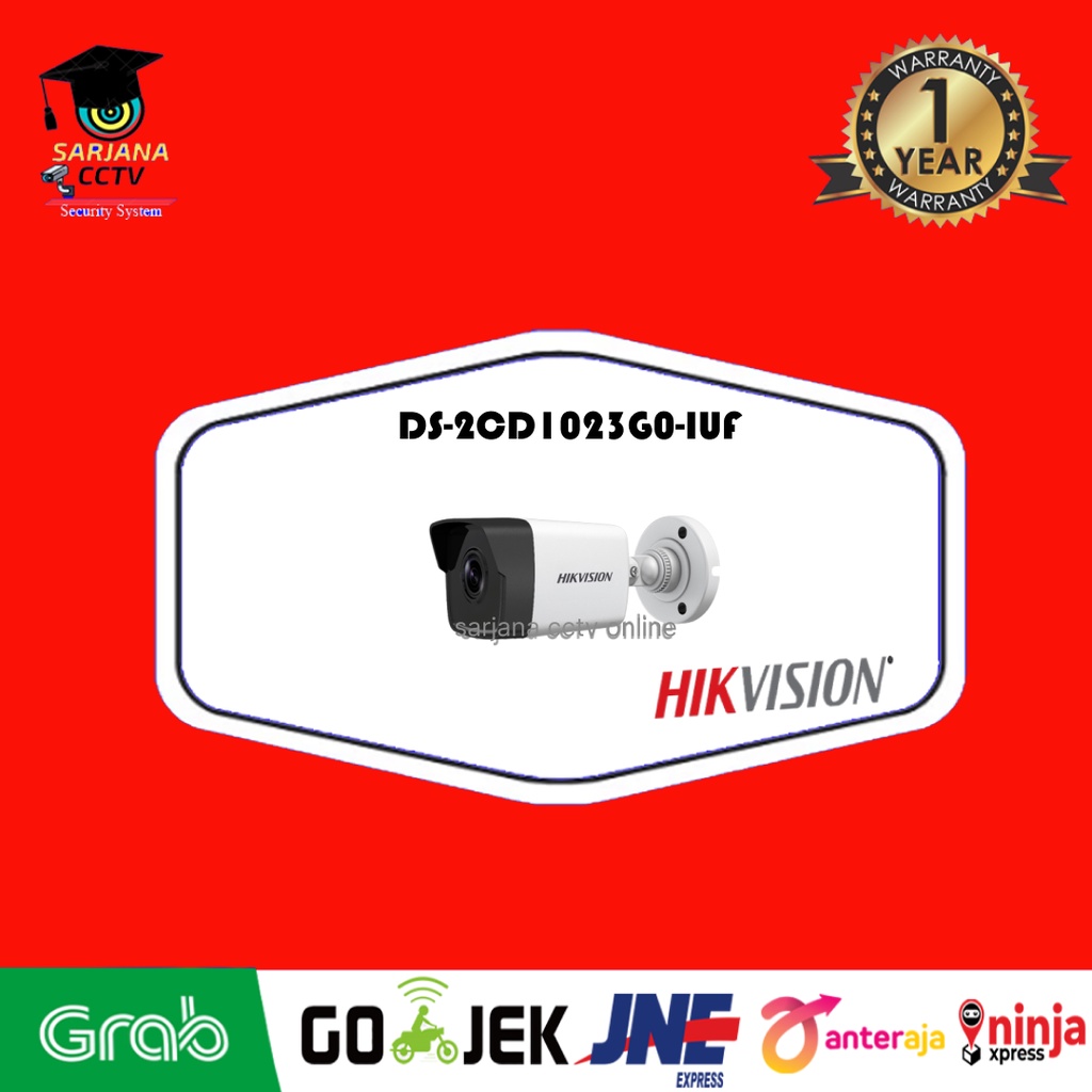 Jual HIKVISION IP CAMERA 2MP DS-2CD1023G0-IUF | Shopee Indonesia