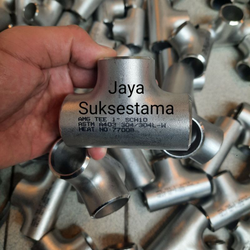 Jual Tee Las SCH10 Stainless SS 304 4" inch SS304 SCH 10 | Shopee Indonesia