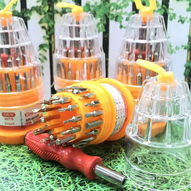 Jual Obeng set 31 in 1 / toolkit 31 in1 screwdriver / Obeng HP / Obeng Magnetic 31 in 1 | Shopee ...