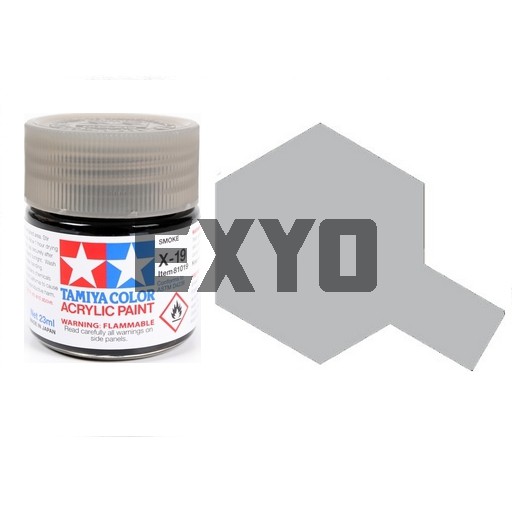 Jual Tamiya Acrylic X19 Smoke 23 ML Cat Gundam Model Kit | Shopee Indonesia
