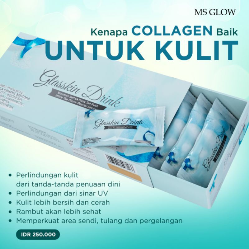 Jual GLASSKIN DRINK - MS GLOW - Minuman Collagen - Minuman Pemutih ...