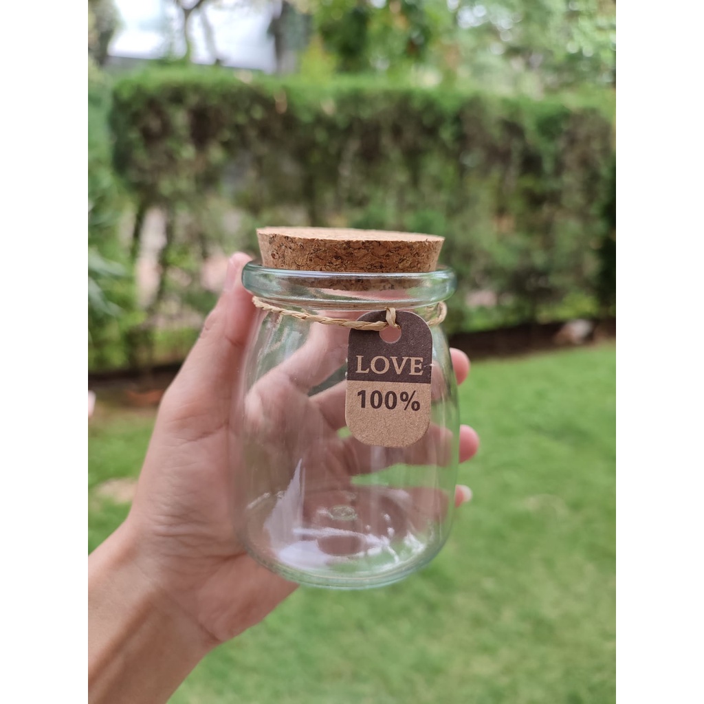 Jual Jar Tutup Gabus 100ml 150ml 200ml Botol Kaca Glass Bottle Glass ...