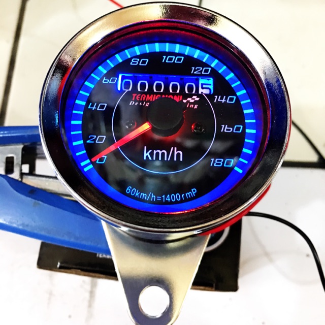 Jual SPEDOMETER SPEEDOMETER KILOMETER RACING LED UNIVERSAL | Shopee ...