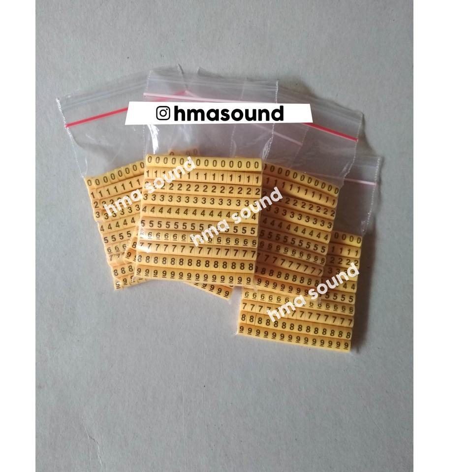 Jual Cable Marker / Penanda Kabel / Gelang Kabel –TWN.11Fe22н | Shopee ...