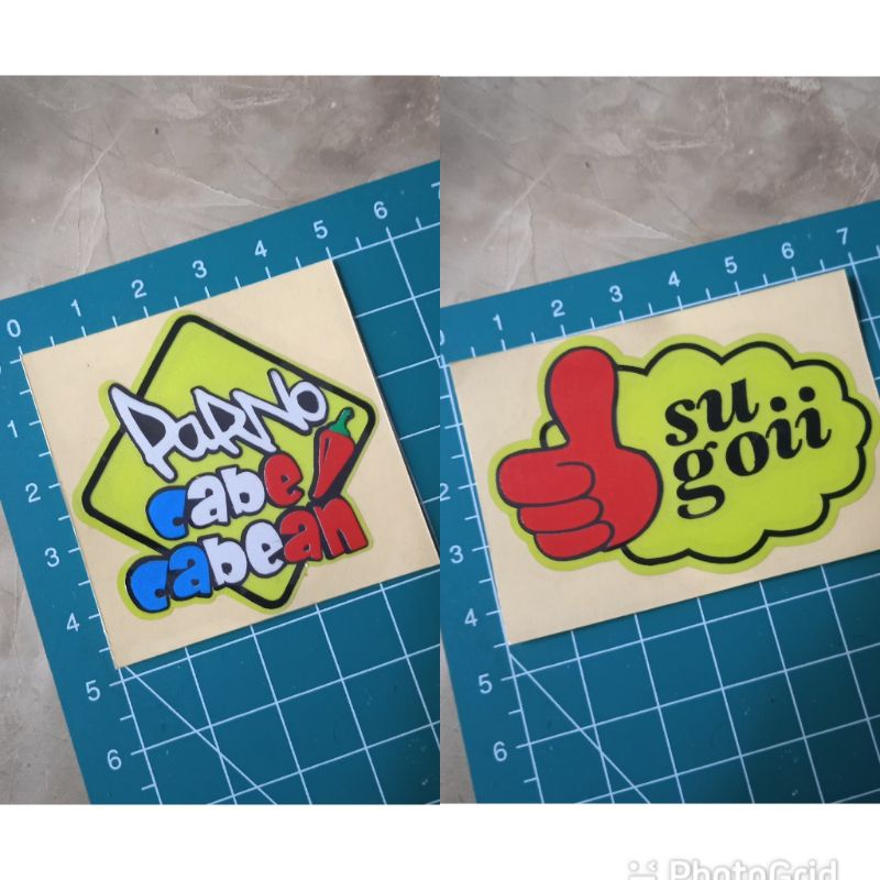 Jual stiker cutting parno cabe cabean sticker sugoi | Shopee Indonesia