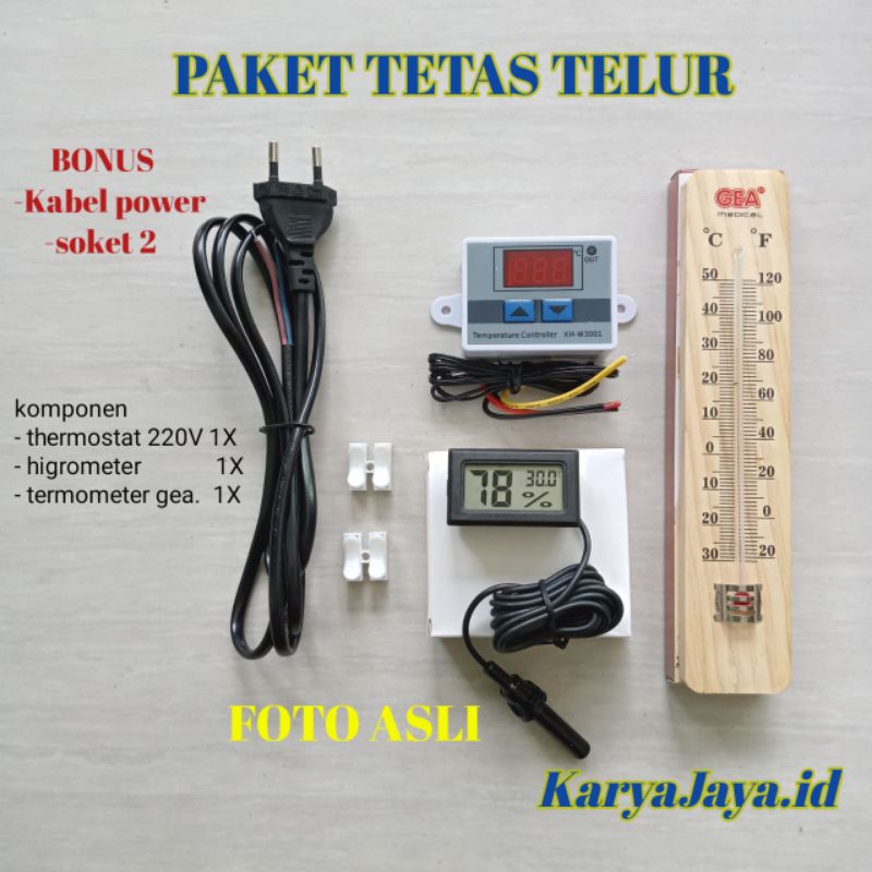 Jual Paket Thermostat Termostat Digital XH Termometer Thermometer Mesin ...