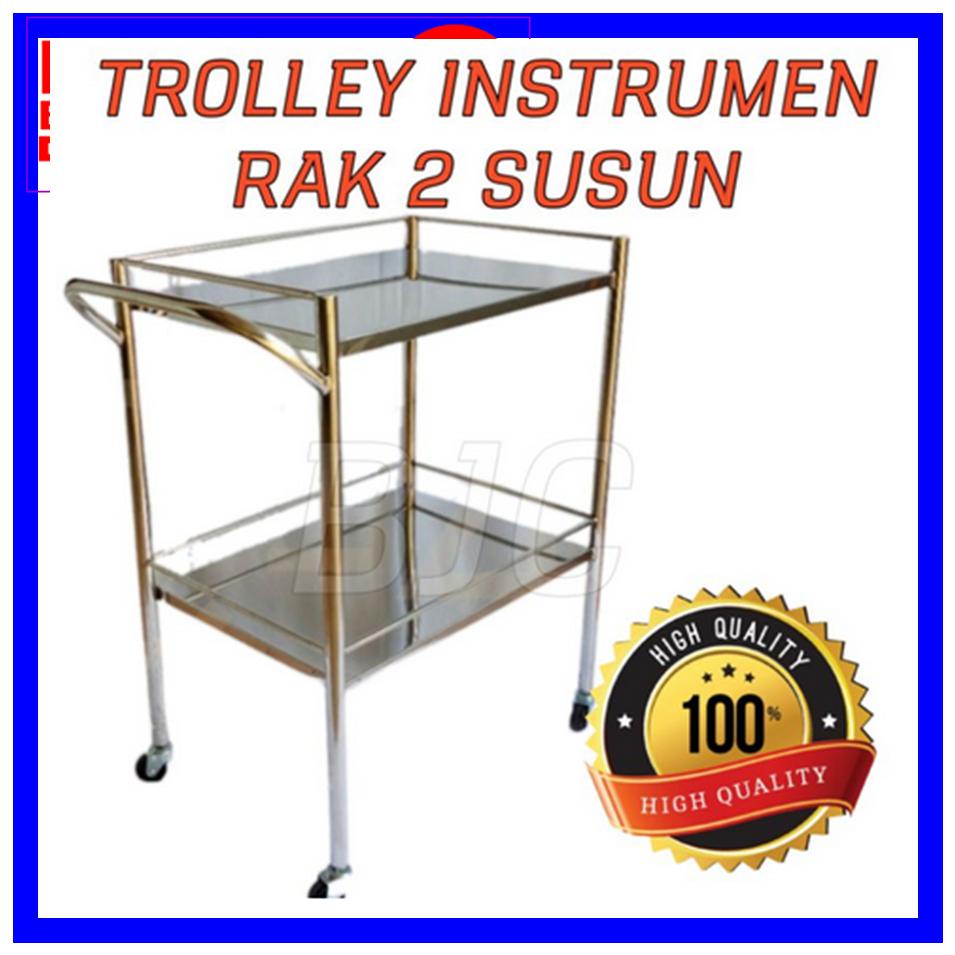 Jual TROLLY INSTRUMEN RAK / trolly rak / trolly medis / trolly ruma ...