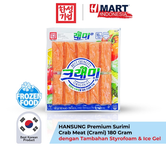 Jual HANSUNG Premium Surimi Crab Meat / Crami dengan Styrofoam dan Ice ...