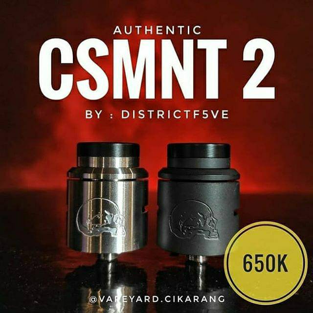 Jual CSMNT V2 RDA AUTHENTIC SILVER BLACK BUKAN RELOAD | Shopee Indonesia