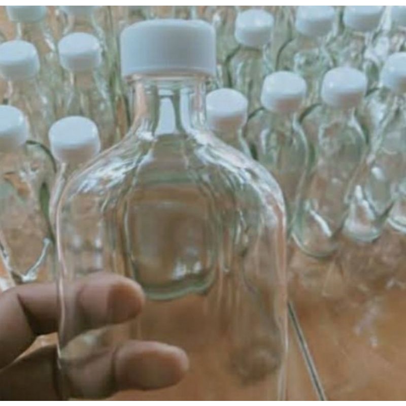 Jual Botol kaca gepeng 250ml | Shopee Indonesia