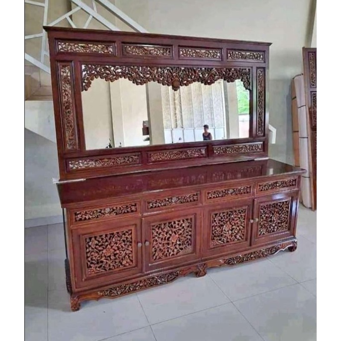 Jual Bofet Palembang + Figura Kayu Jati UK 2meter | Shopee Indonesia