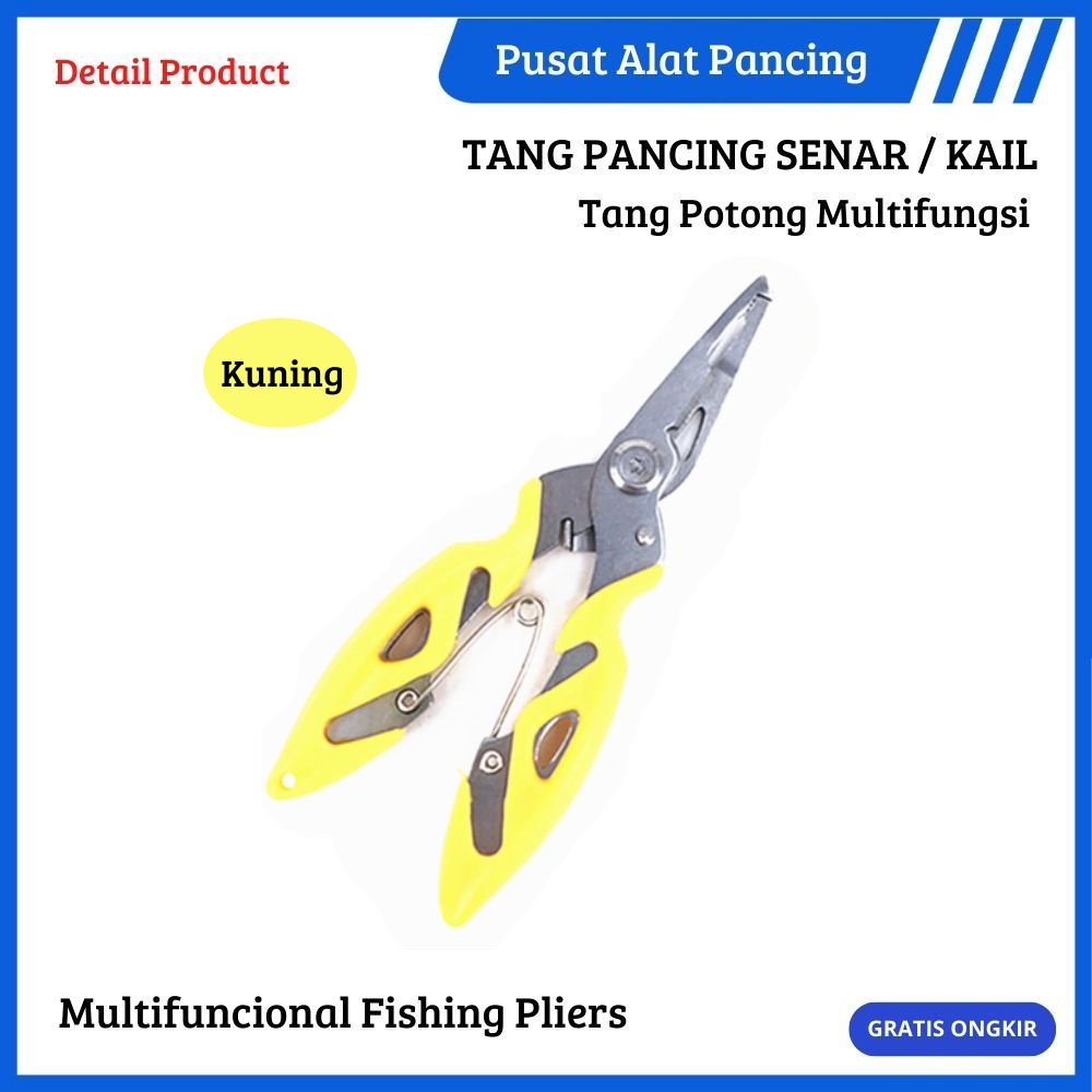 Jual Tang Pancing Gunting Garis Kepang Pemotong Kait Penghilang Umpan ...